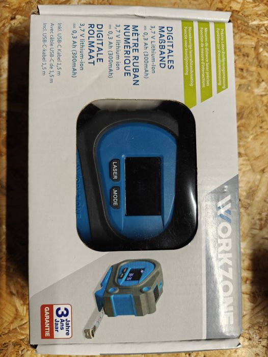 Ruleta digitala cu laser de 50 metri FEREX CU acumulator intern li-io ...