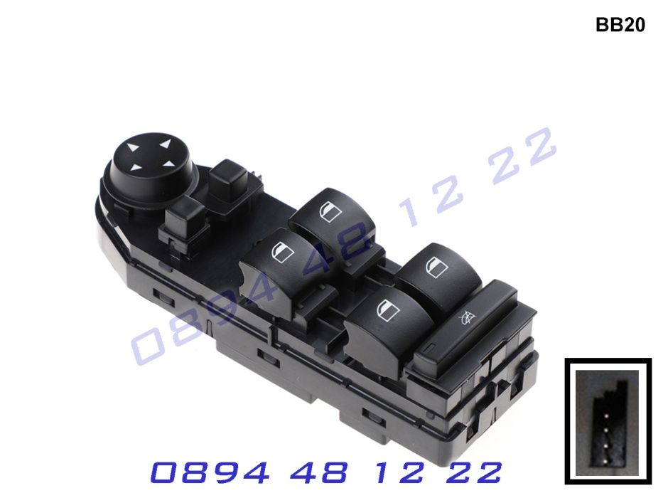 Бутони Копчета Блок Управление Ел Стъкла BMW 5 E60 E61 Е60 Е61 БМВ гр ...