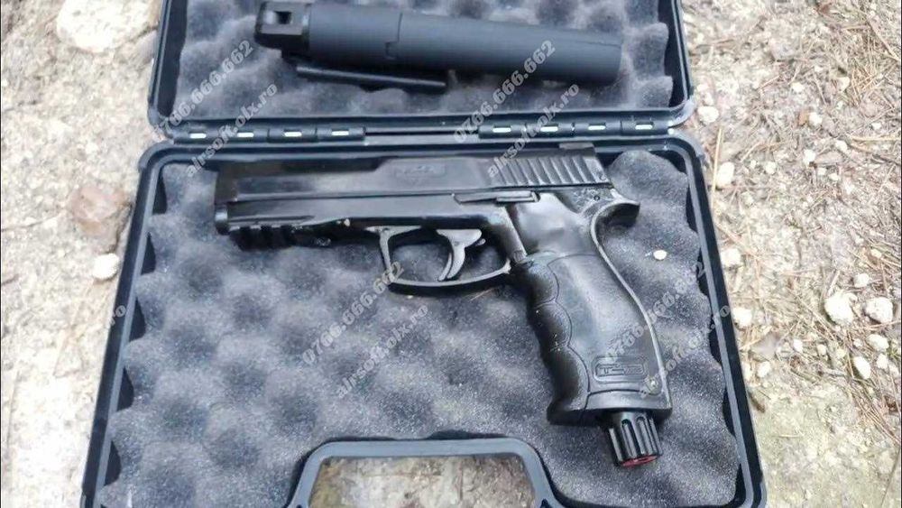 Pistol Airsoft [Cu BILE DE CAUCIUC 20.7J] Co2 Auto-Aparare! OKAZIE ...