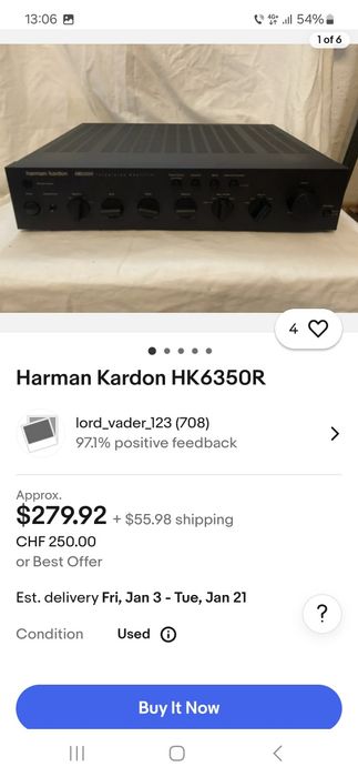 Harman Kardon HK 6350 amplificator made in japan Snagov • OLX.ro