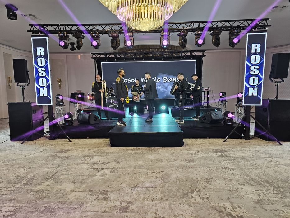 Inchiriez scena lumini ecran led podium schela beam wash moving head ...