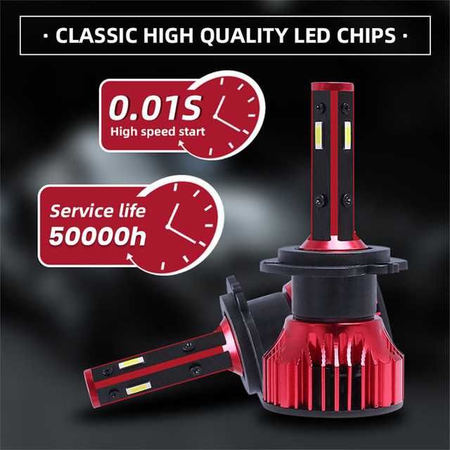 LED Крушки 18000,110w Комплект, h4 h7, лед, светлини, осветление, vw гр. Пазарджик Идеален ...