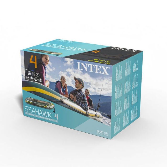 Barca Intex Seahawk 4 noua 3.5×1.4 m, vâsle aluminiu Baia Sprie • OLX.ro
