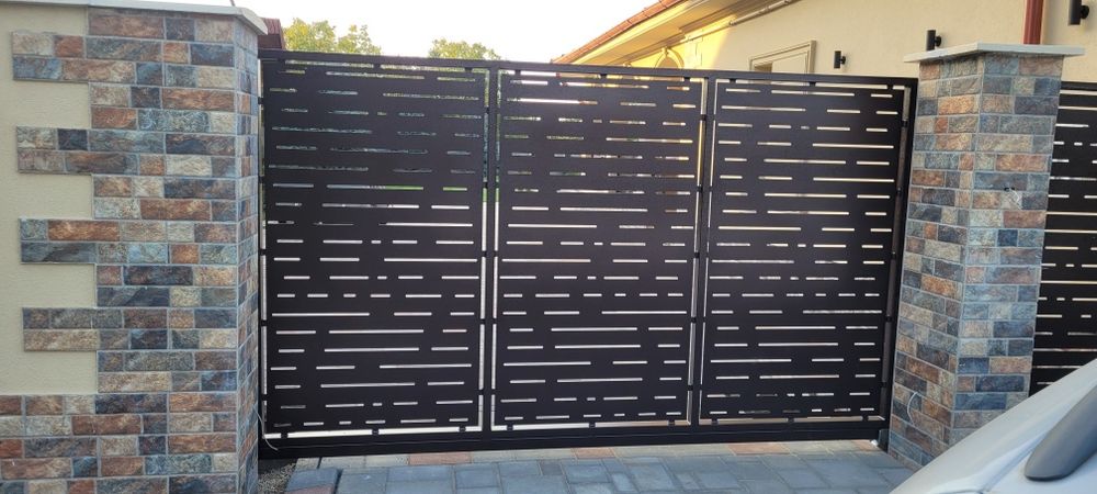 Porti,garduri, balustrade fier forjat, modele moderne tabla decupata ...