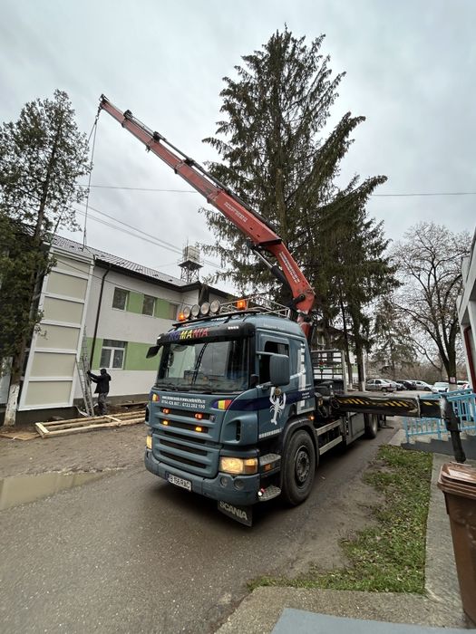 Inchiriere Camion cu Macara Automacara Transport Container Utilaje CNC ...