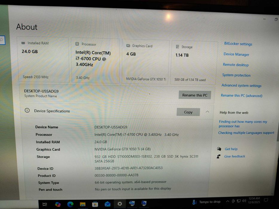 PC i7, 24Gb RAM, GTX 1050 ti Iasi • OLX.ro
