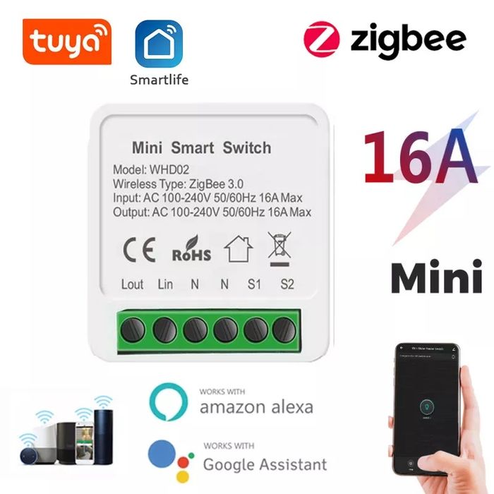Tuya WiFi / Zigbee mini 2way smart switch 16А гр. София Младост 2 • OLX.bg