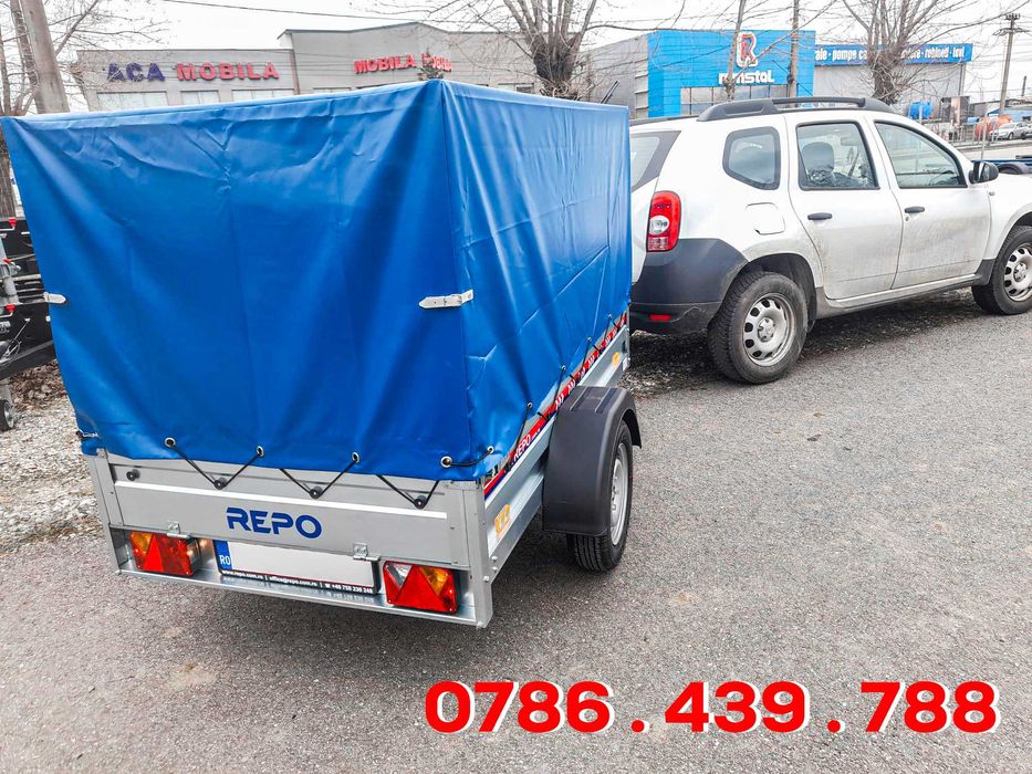 Remorca auto 750 kg prelata REPO ,auto,rar inclus Curtea de Arges • OLX.ro