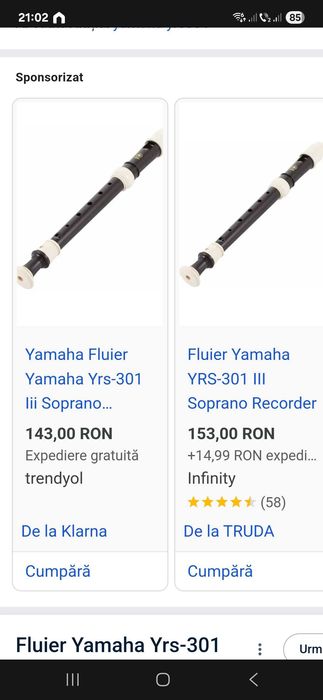 Fluier flaut yamaha original Targu Jiu • OLX.ro