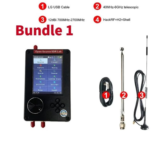 Nou HackRF Portapack H2 HackRF One 1MHz to 6GHz SDR Cu Mayhem 1.8.0 ...