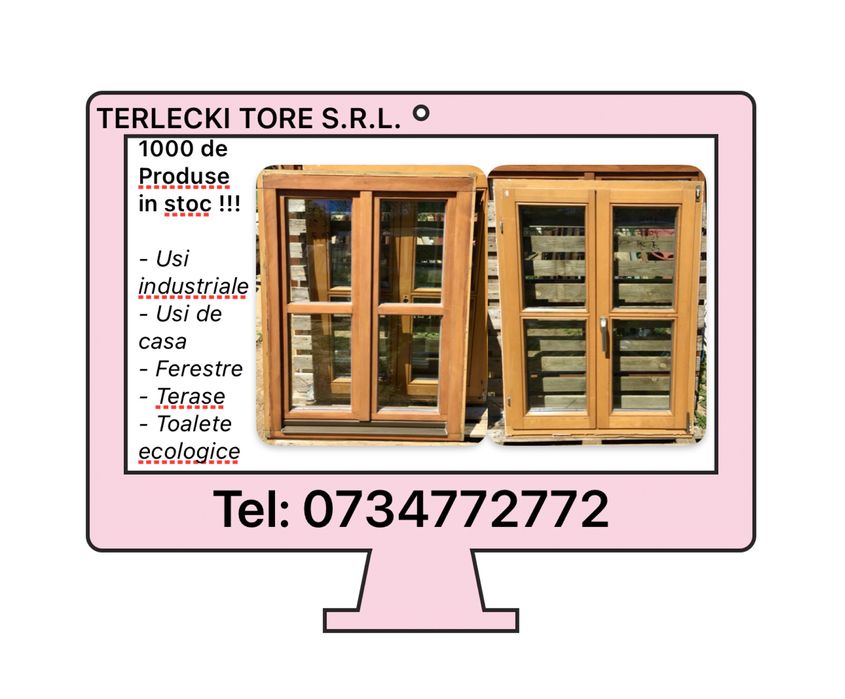 FEREASTRA LEMN GERMANIA geam termopan H 124 x L 93 buc 2 GARANTIE ...