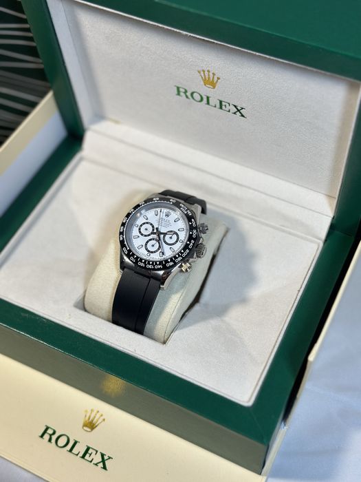 Rolex Daytona Cosmograph “Panda” Rubber Strap 40 mm гр. Дупница • OLX.bg