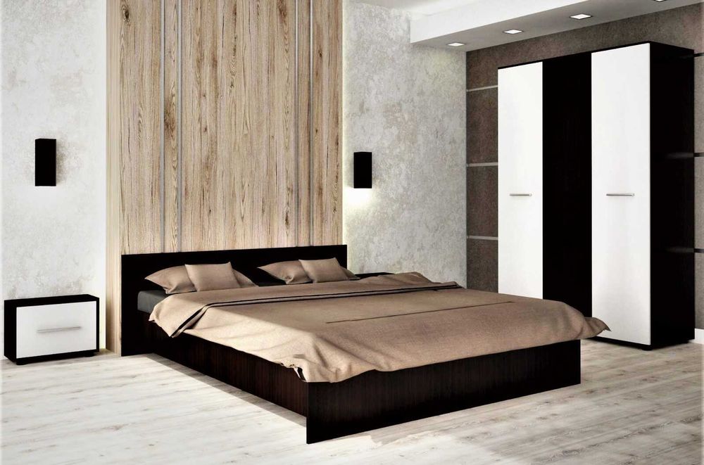 Dormitor Raio Alb / Pat 2 Noptiere Dulap/Sifonier COD666 Ramnicu Valcea ...