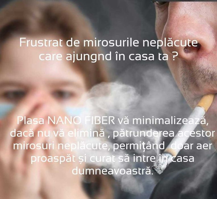Plasa insecte praf fum - Filtru geam NanoFiber - respira aerul curat ...
