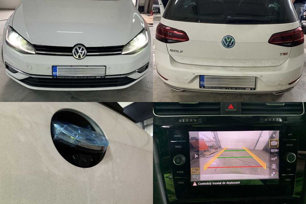 Camera VW GOLF 7 VII Camera Spate Marsarier Video Mers Inapoi Bucuresti ...
