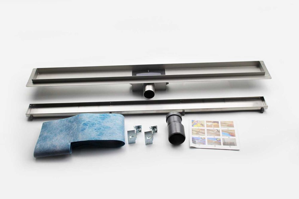 Rigola Dus 2in1 Faiantabila Otel inox, 40cm 50cm 60cm 70cm 80cm 100cm ...