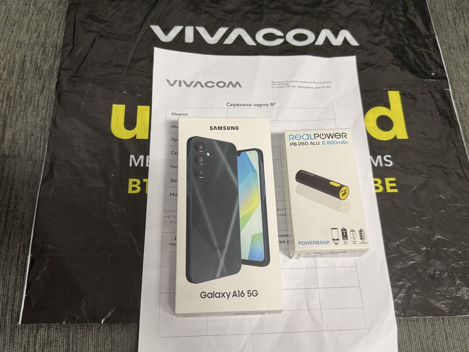 ЗАПЕЧАТАН 128GB Samsung A16 5G PB Гаранция Vivacom до 2027 Черен Black гр. София Младост 1 • OLX.bg
