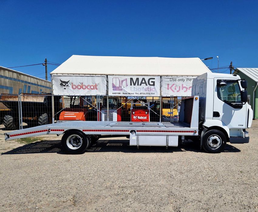 Platforma auto Renault Midlum 220dxi, BA14 transport vehicule Satu Mare ...