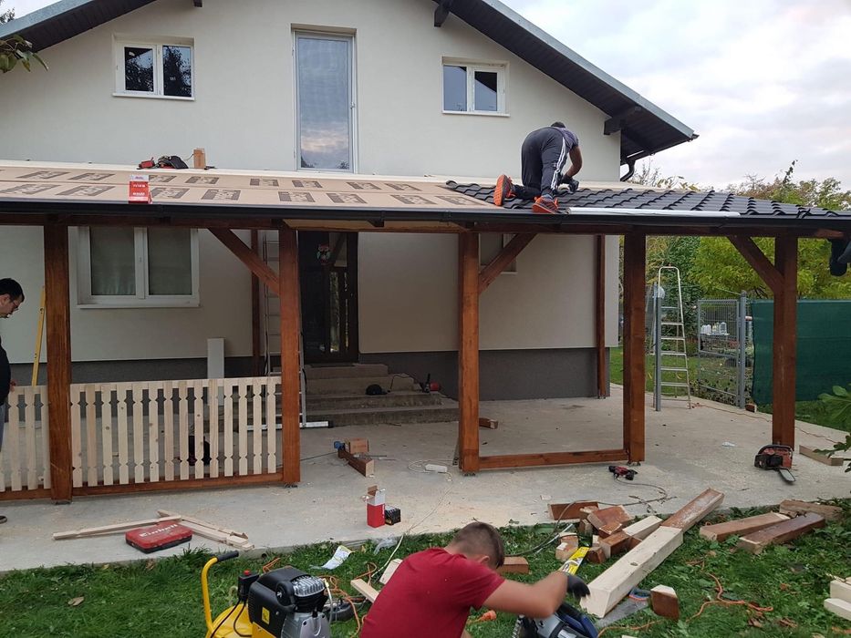 Foisoare de gradina terase pergole cabane din lemn Buzau • OLX.ro