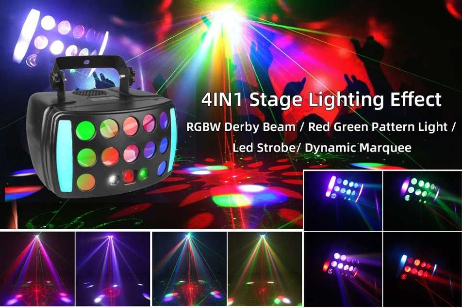 Proiector Lumini Led RGBW Party DJ + Laser Disco Noi Sigilate Craiova ...