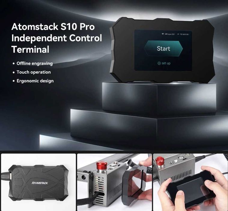 Лазер за Гравиране и Рязане ATOMSTACK S10 Pro 40x40cm + Kомпресор! гр ...