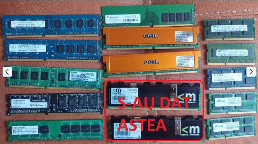 MeMorii RAM DDR2 si DDR3 si GPUs GeForce low profile si un AMD 4870 ...