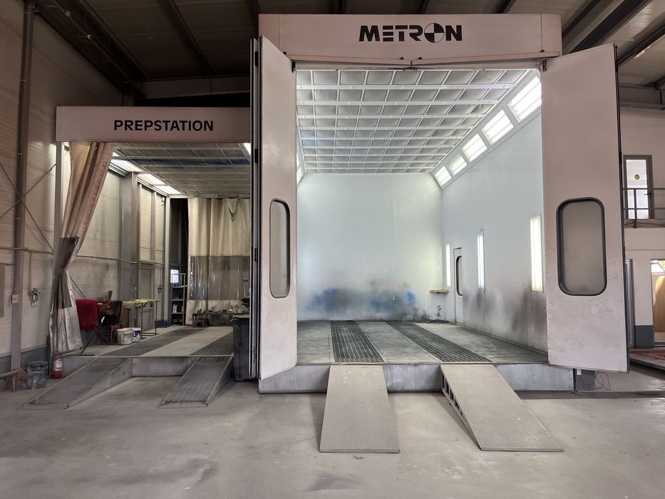 Cabina de vopsit turisme/ camioane + stand pregatire Bascov • OLX.ro