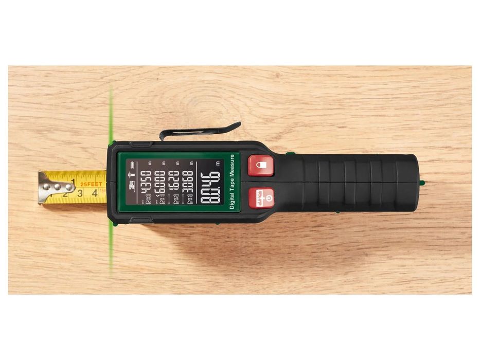 Ruleta digitala profesionala cu laser masurare PARKSIDE automata acu ...