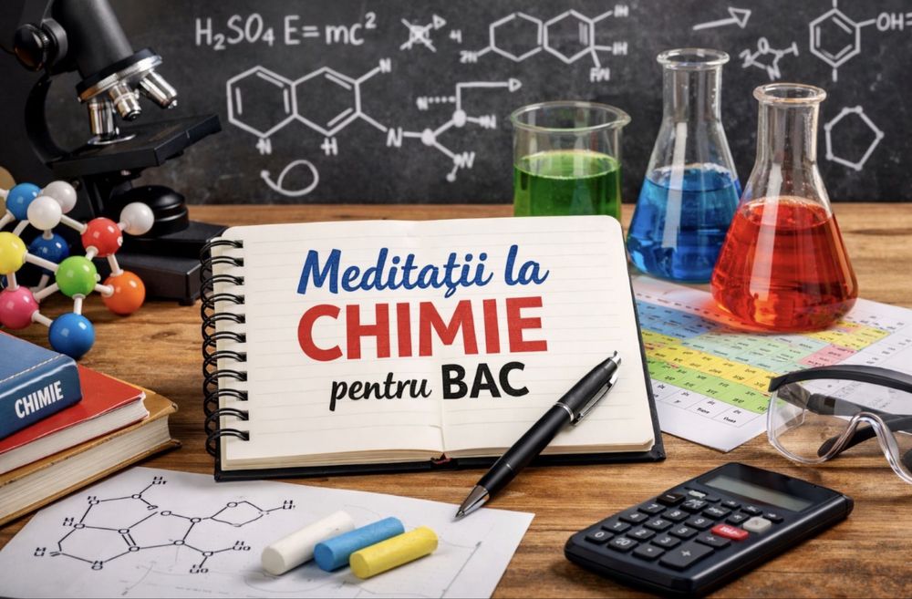 Meditatii pentru BAC - chimie organica Iasi • OLX.ro