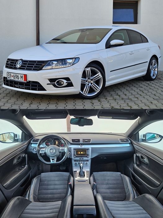 Vw Passat CC R-Line Alb Automat 2015 177cp Distronic Side Asisst Xenon ...