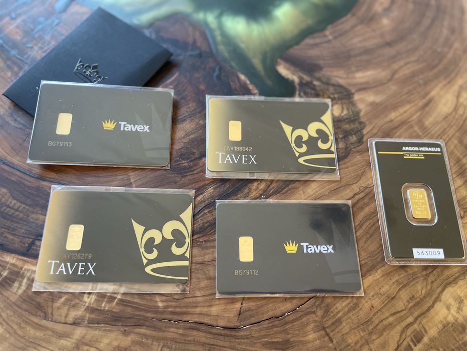 Инвестиционно злато - кюлче 1 грам Tavex или 2 грама Argor-Heraeus гр. Карлово • OLX.bg