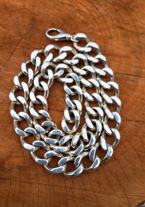 Lanturi argint masiv Cuban 240 GRAME Targu Jiu • OLX.ro
