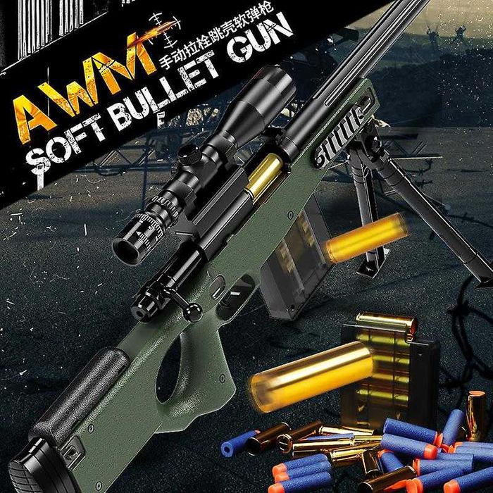 Pusca Airsoft PUTERNICA. FULL METAL 6mm Airsoft Cu Arc Armare MANUALA ...