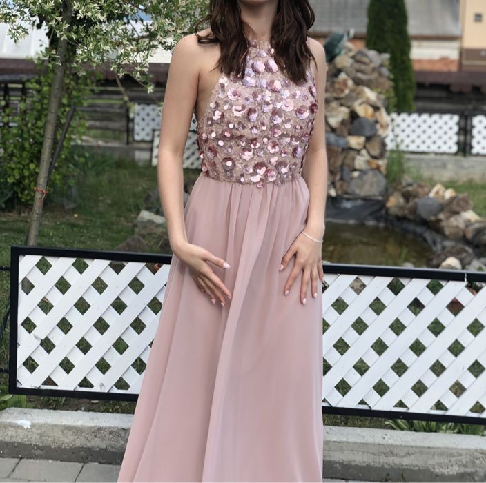 Rochie eleganta de seara roz Sighetu Marmatiei • OLX.ro