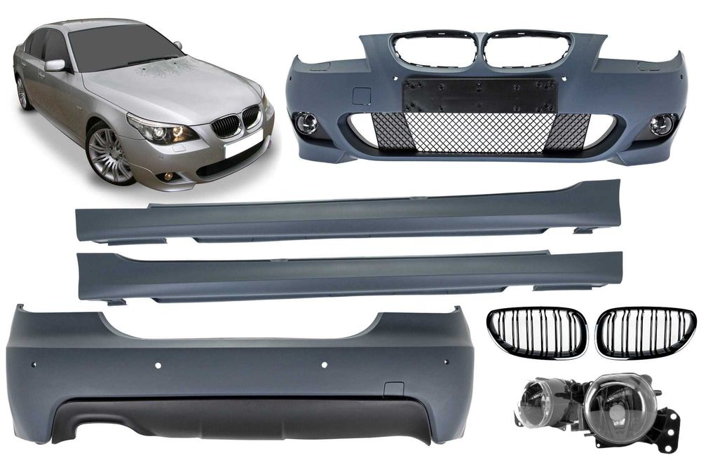 Pachet M BMW E60 (03-10) Bara Fata+Bara Spate+Praguri Piatra Neamt • OLX.ro