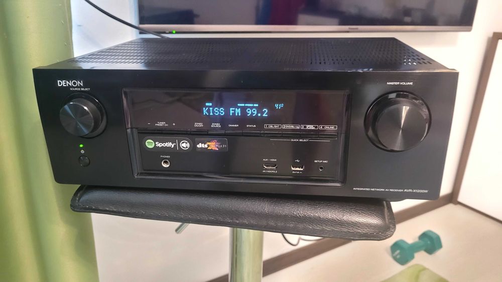Receiver Denon AVR-X1200W, 7.2 canale, 4K, Wi-Fi, Bluetooth Ramnicu ...