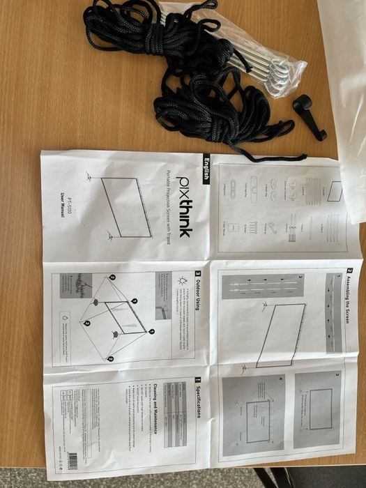 Ecran proiector cadru de aluminiu portabil geanta de transport inclusa ...