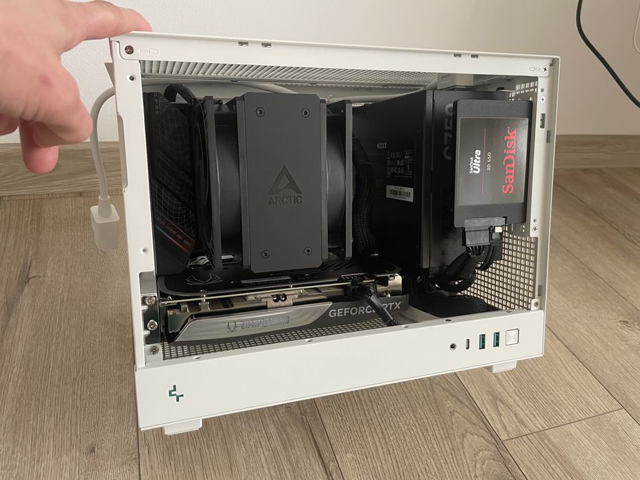 PC Gaming i7 12700K 32GB DDR5 6600Mhz RTX 4060TI SSD Sursa NZXT 750W ...