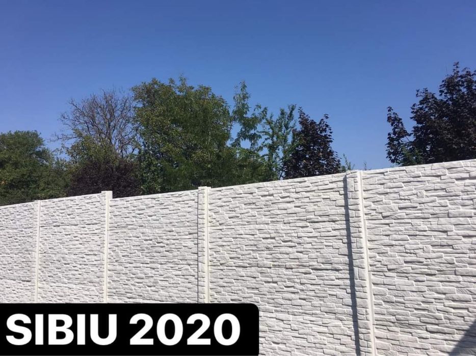 Gard beton/ plăci gard beton Șelimbăr Selimbar • OLX.ro
