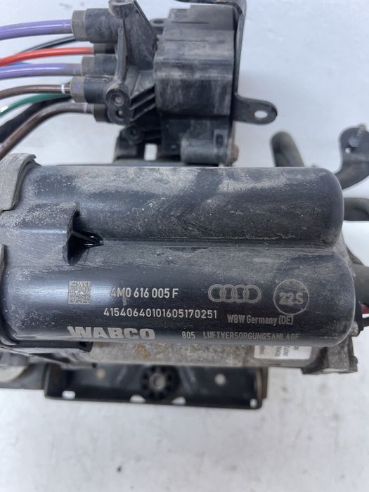 Compresor suspensie aer Audi Q7 4M 4M0616005F mecatronic perne 15-2022 ...