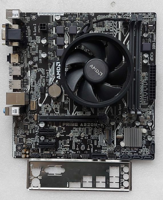 KIT AMD Ryzen 3 2200G 3.5GHz + ASUS Prime A320M-K + Cooler AMD Oradea ...