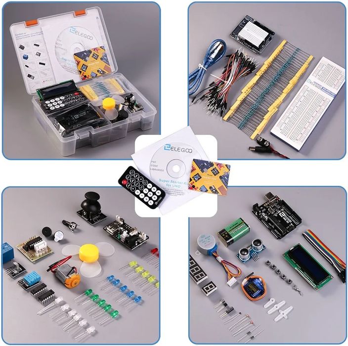 Arduino Uno R3 Super Starter Kit Project Elegoo set electronică copii ...