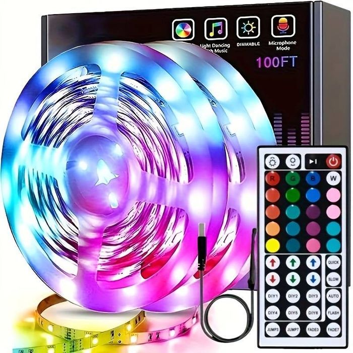 Bandă de lumină cu LED-uri RGB, 5M Timisoara • OLX.ro