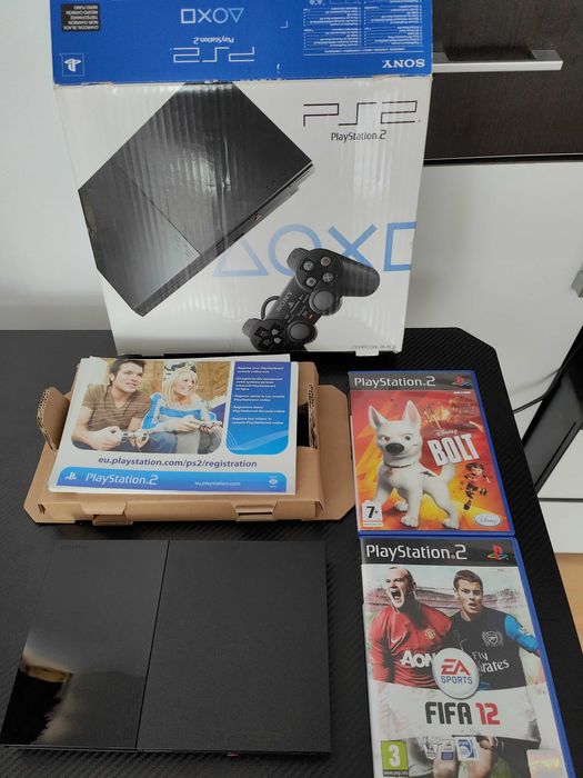 PlayStation 2 slim ,la cutie , ca nou, maneta ,cabluri Cluj-Napoca • OLX.ro