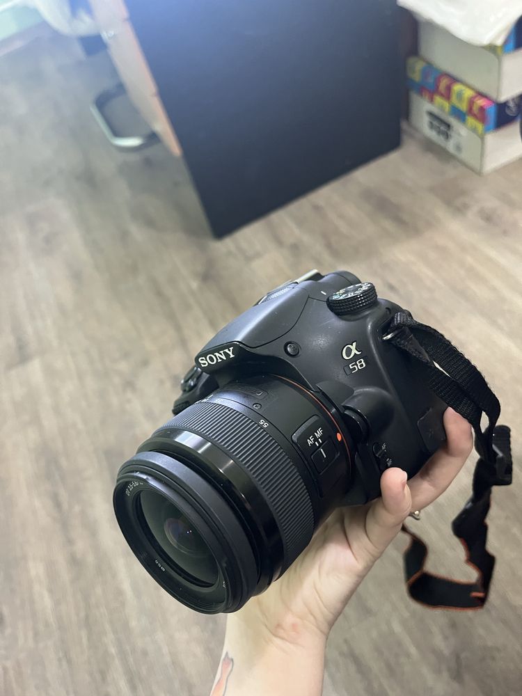 Камера Sony альфа 58 с объективом - Цифровые фотоаппараты Алматы на Olx