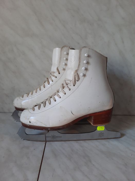 Patine gheata 23 profesionale patinaj artistic Riedell piele marime 37 ...