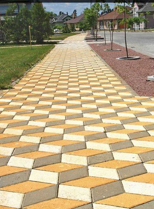 Pavele, pavele exterior, pavele romb 3D, pavele gradina Europrodgrup ...