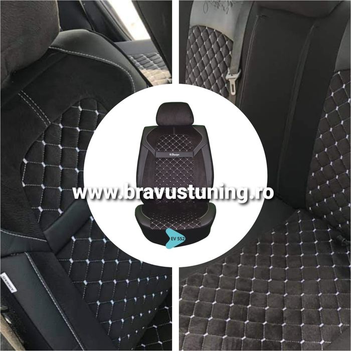 Huse scaun auto LUX set complet Mercedes,BMW, Audi, Skoda, Kia, Opel ...