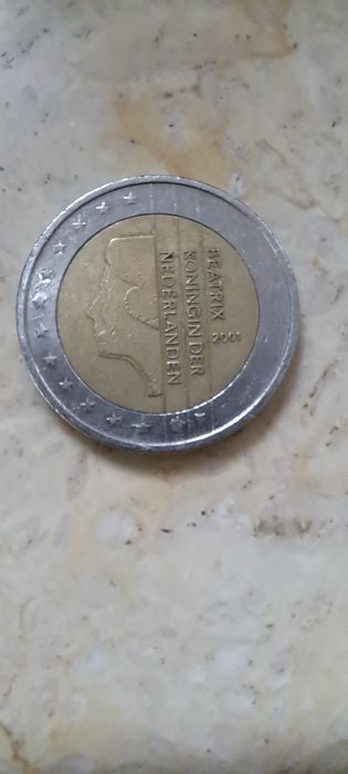 Moneda veche de 2 euro Beatrix 2001 BEATRIX KONINGIN DER NEDERLANDEN ...