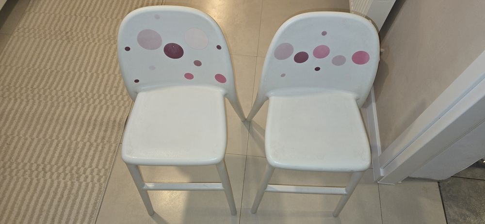 De vânzare două scaune înalte copii - junior, alb URBAN de la IKEA ...